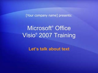 Visio training | PPTX