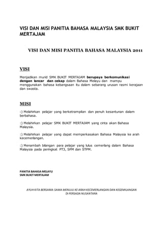 Visi panitia | DOCX