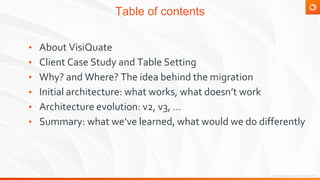 VisiQuate: Azure cloud migration case study | PPTX