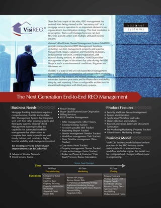 VisiREO - The Next Generation End-to-End REO Management | PDF