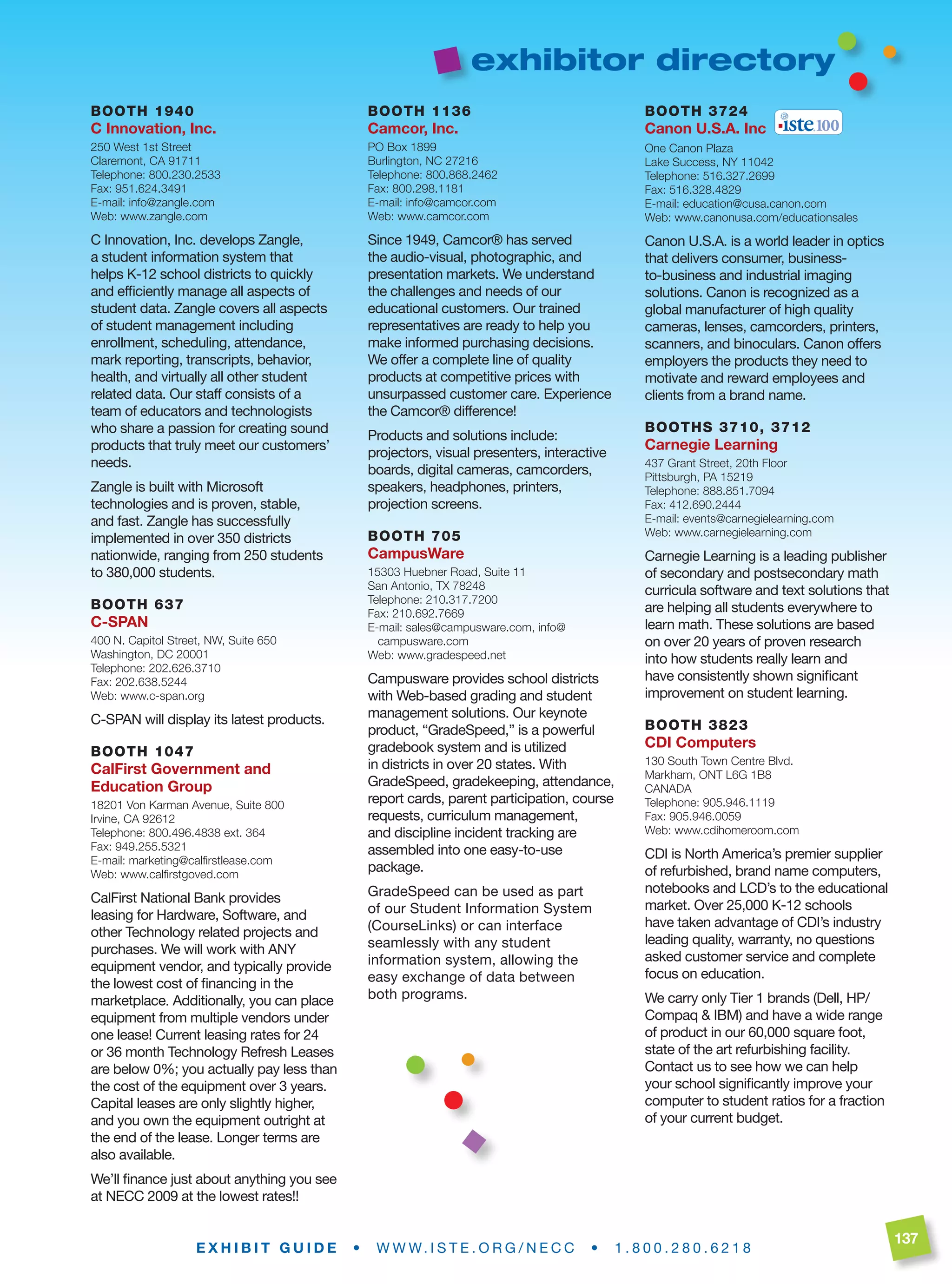 Visit the World's Largest Ed-tech Exhibit! | PDF | Computer Software ...