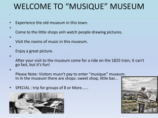 Visit 1º a museums | PPTX