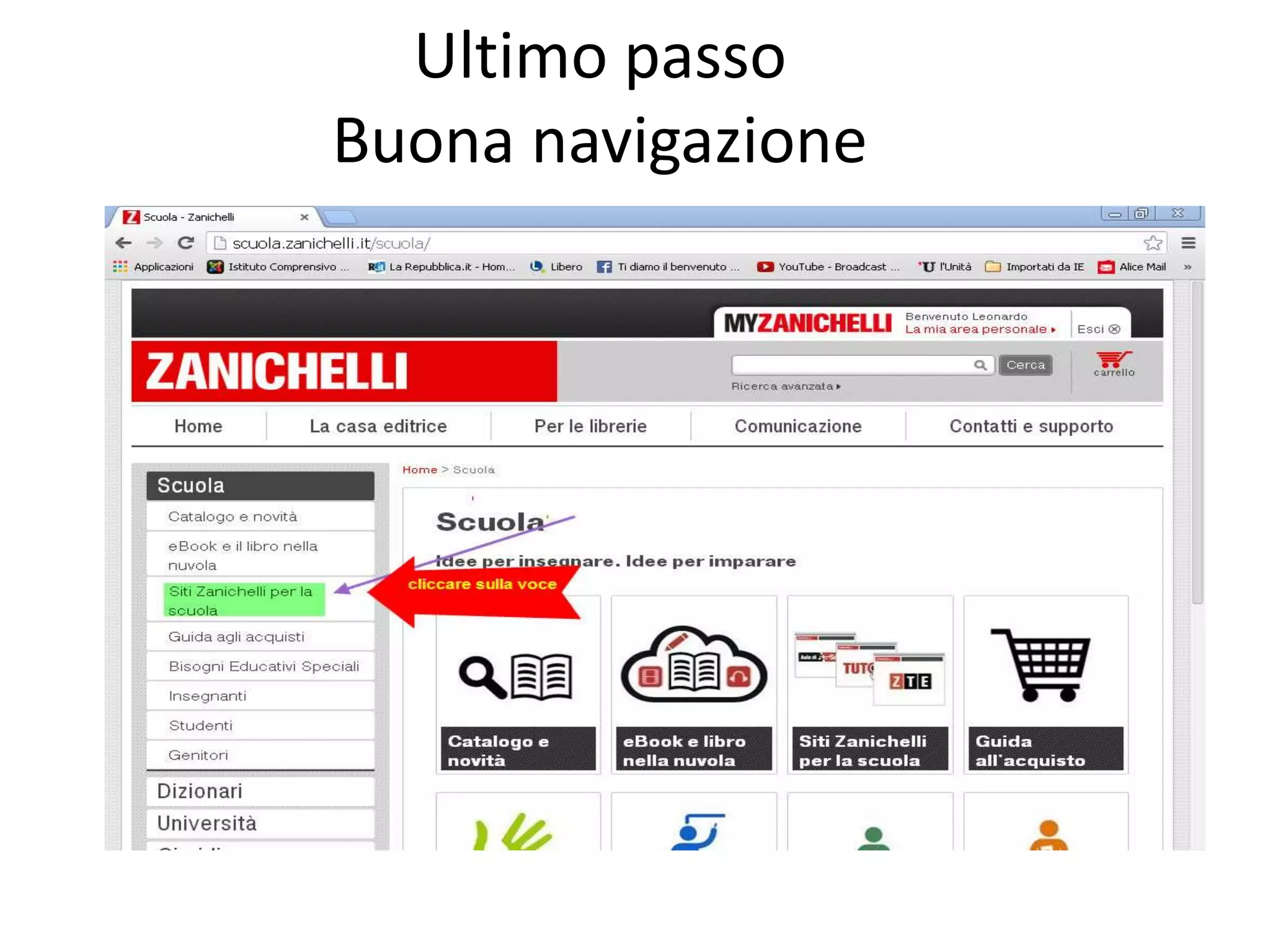 Visita al sito della zanichelli | PPTX