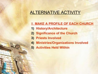 Visita iglesia alternative activity | PPT