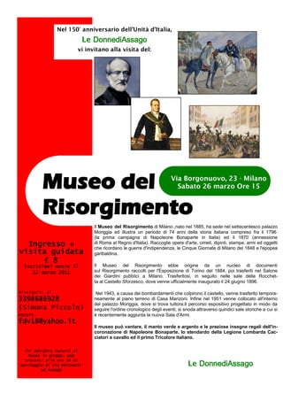 Visita museo risorgimento | PDF