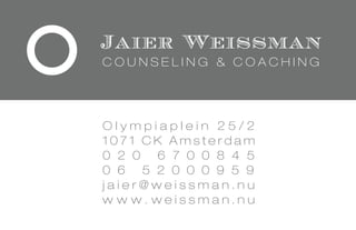 Visite kaart Weissman | PDF