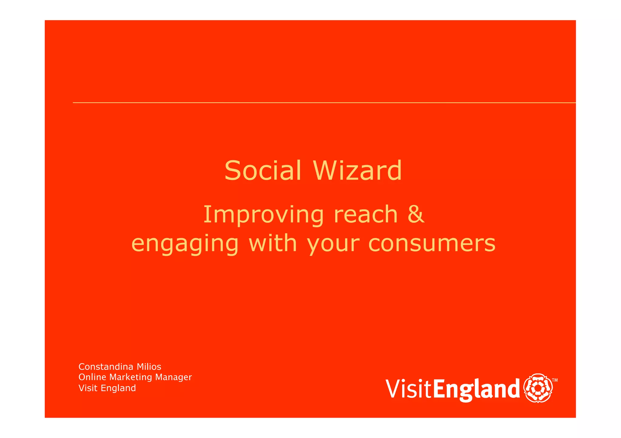 Visit England Social Wizard | PPT