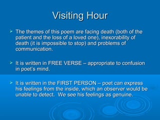 "Visiting Hour" | PPT