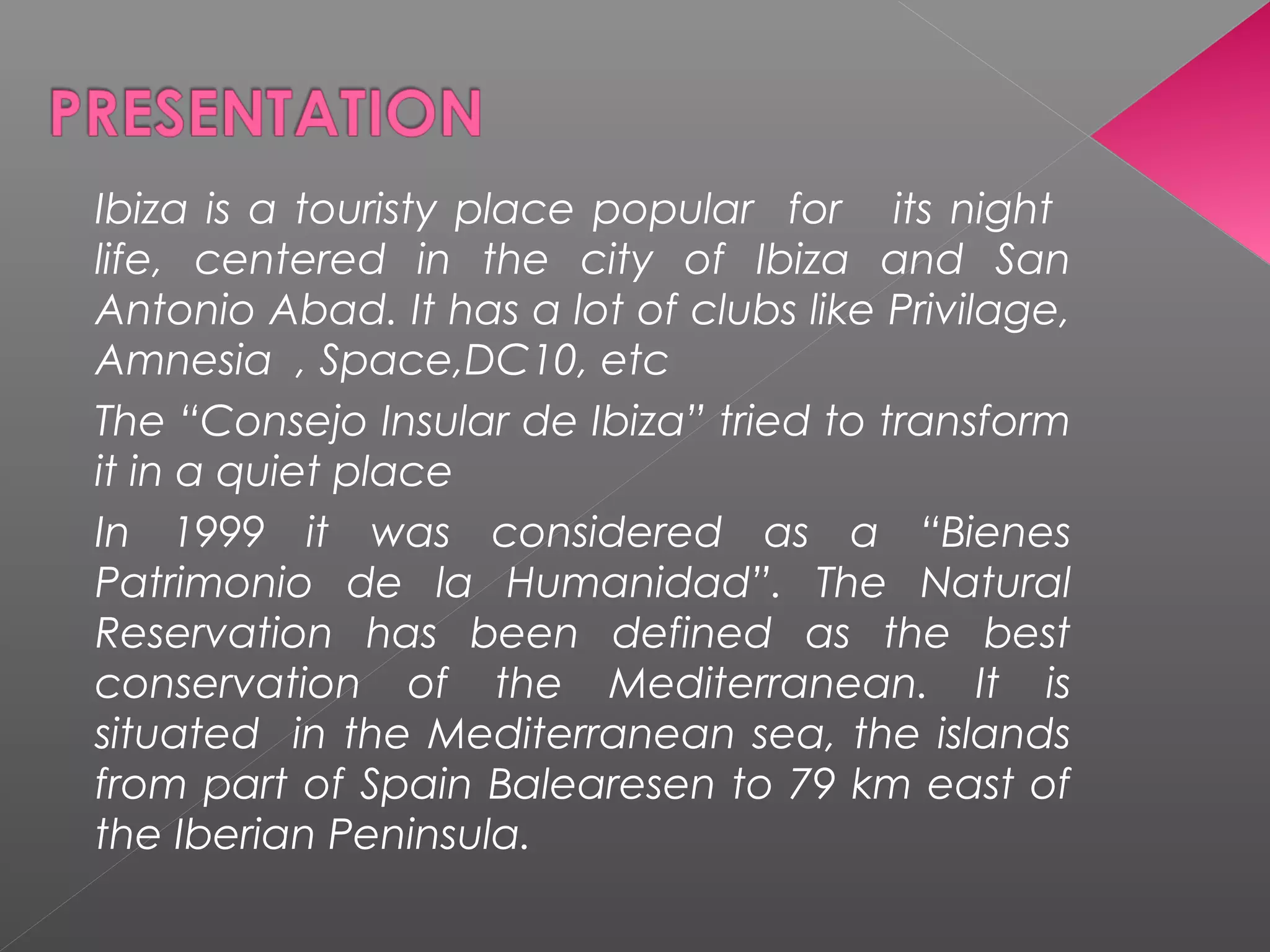 Visiting ibiza | PPT