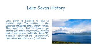 Visiting Lake Sevan - Lake Sevan beach - Lake Sevan Church | PPT