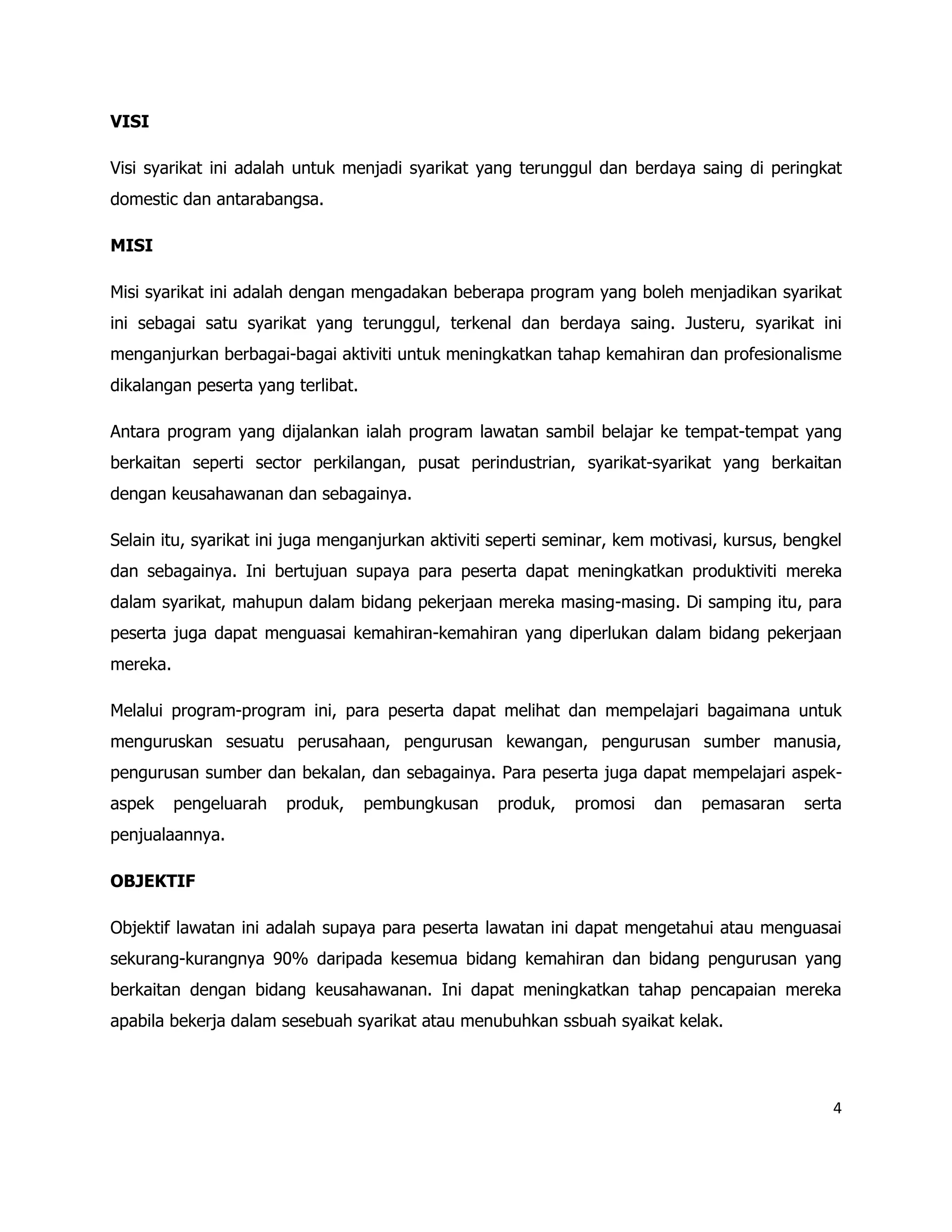 Visiting report | DOCX