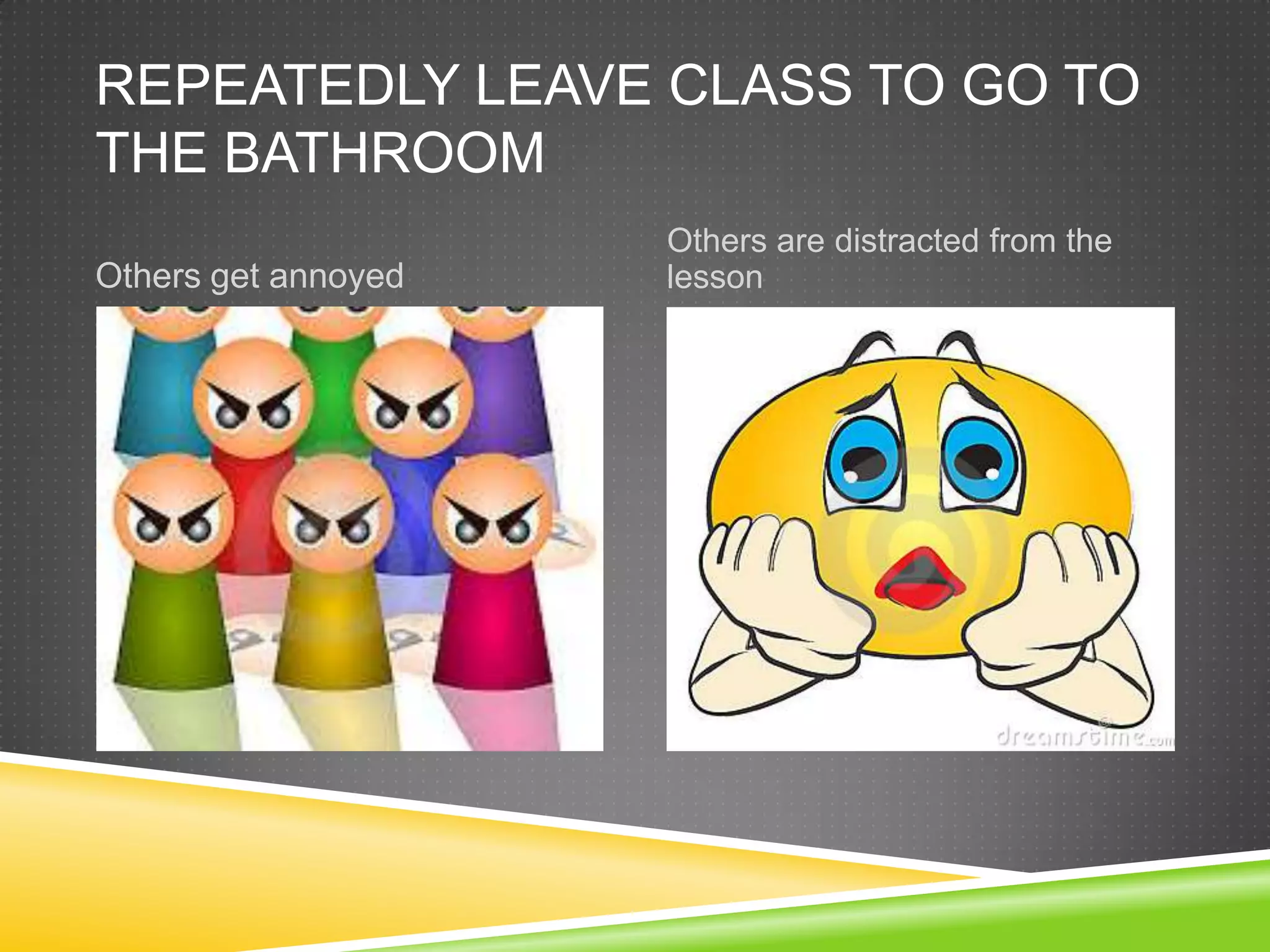 Visiting the bathroom during class | PPT