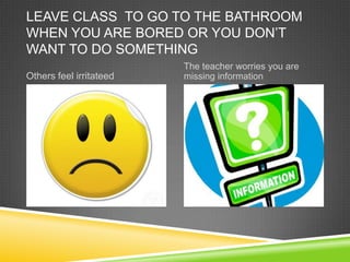 Visiting the bathroom during class | PPT