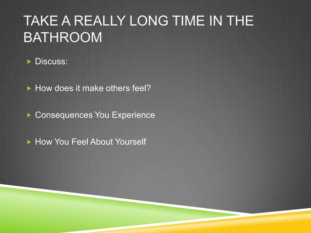 Visiting the bathroom during class | PPT