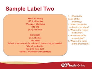 Visiting the pharmacist mb | PPTX