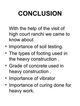 Visit of ranchi high court | PPT