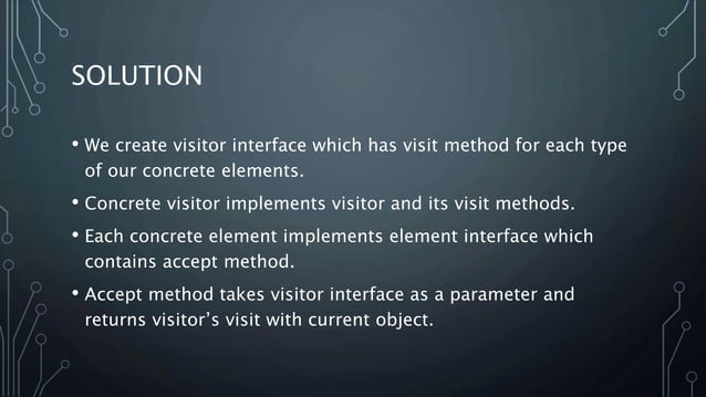 Visitor design pattern | PPTX