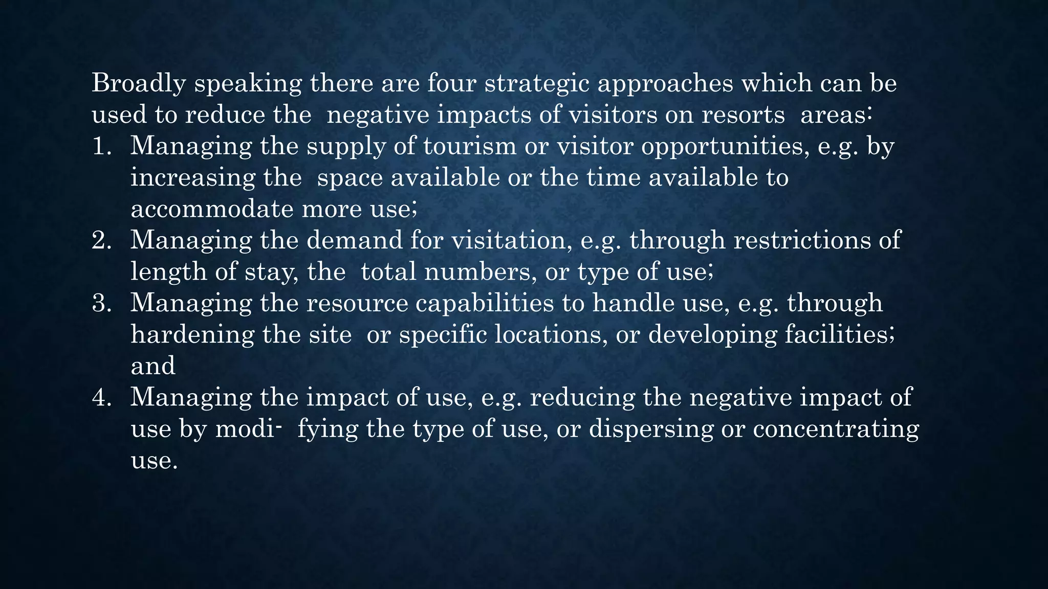 Visitor impact managment | PPTX