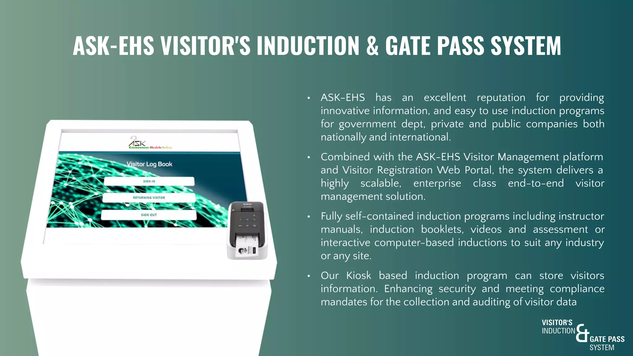 Visitor induction & gatepass system | PDF
