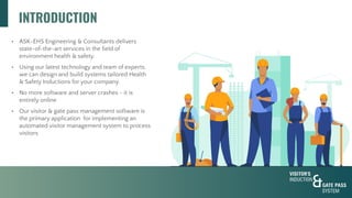 Visitor induction & gatepass system | PDF