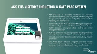 Visitor induction & gatepass system | PDF