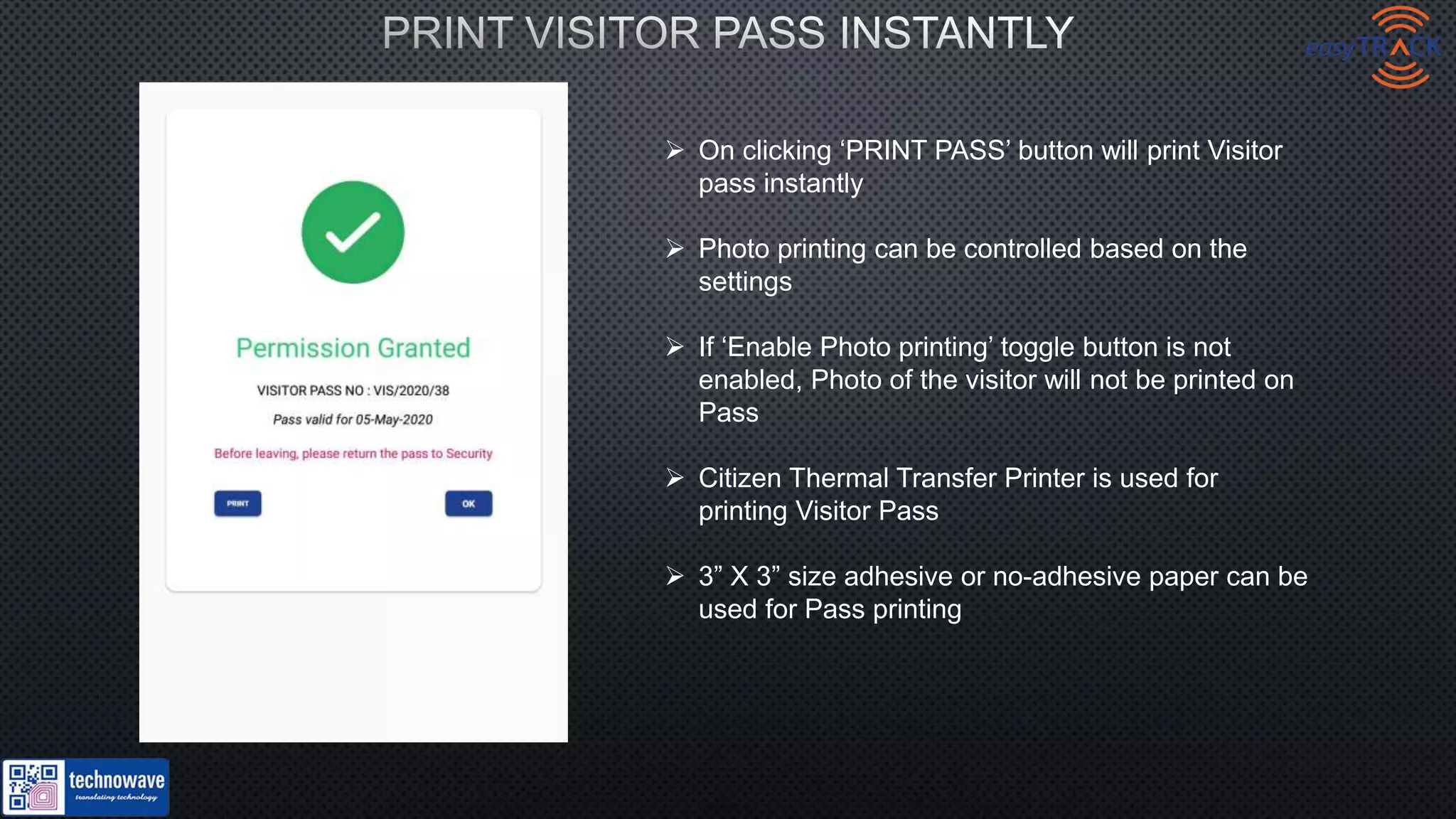 Visitor management system - Technowave Group | PPTX