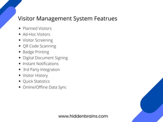 Visitor Management System | PDF