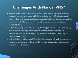 The Importance of Implementing a Visitor Management System in the UK | PDF