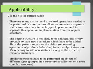 Visitor pattern | ODP