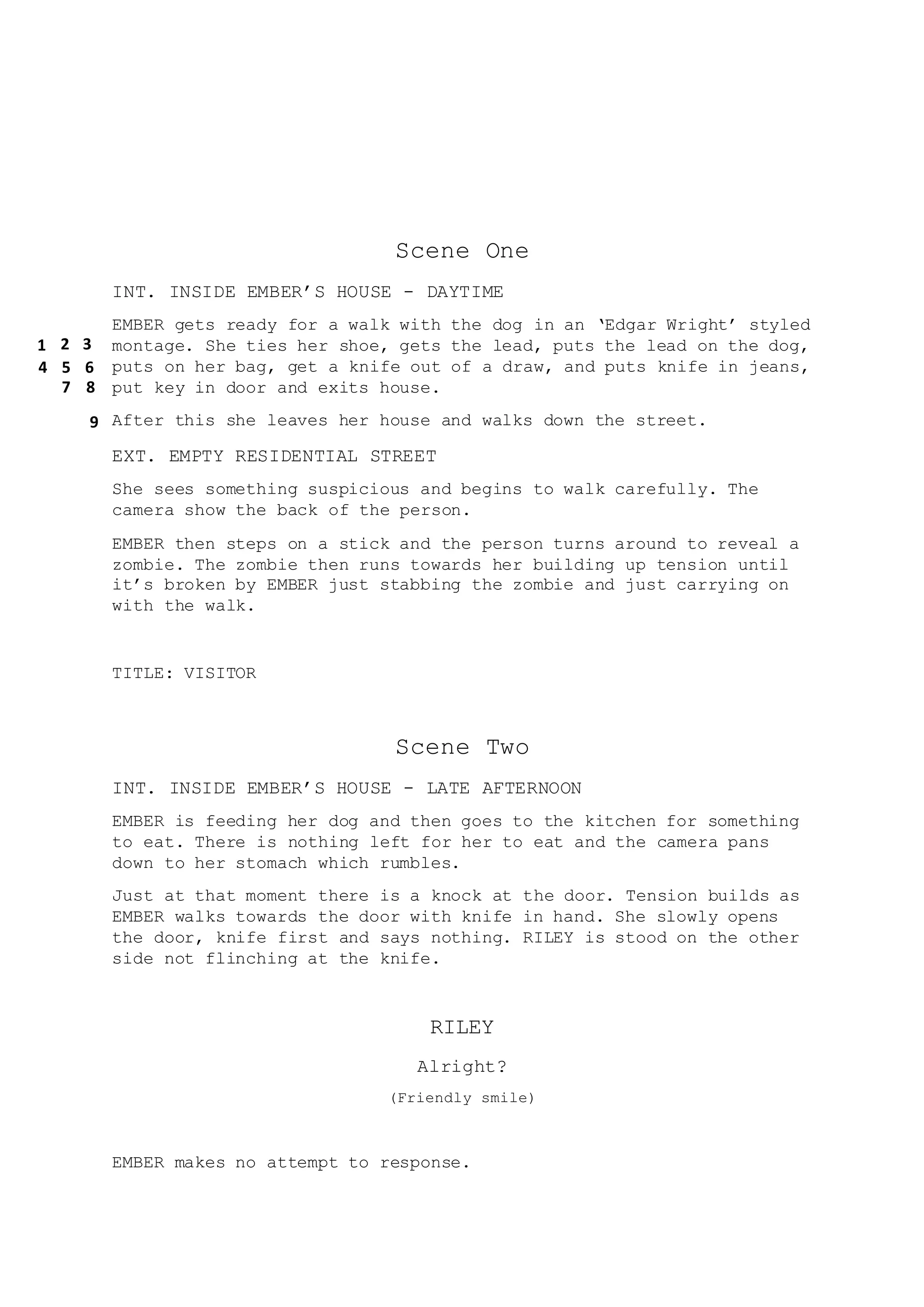 Visitor script | PDF