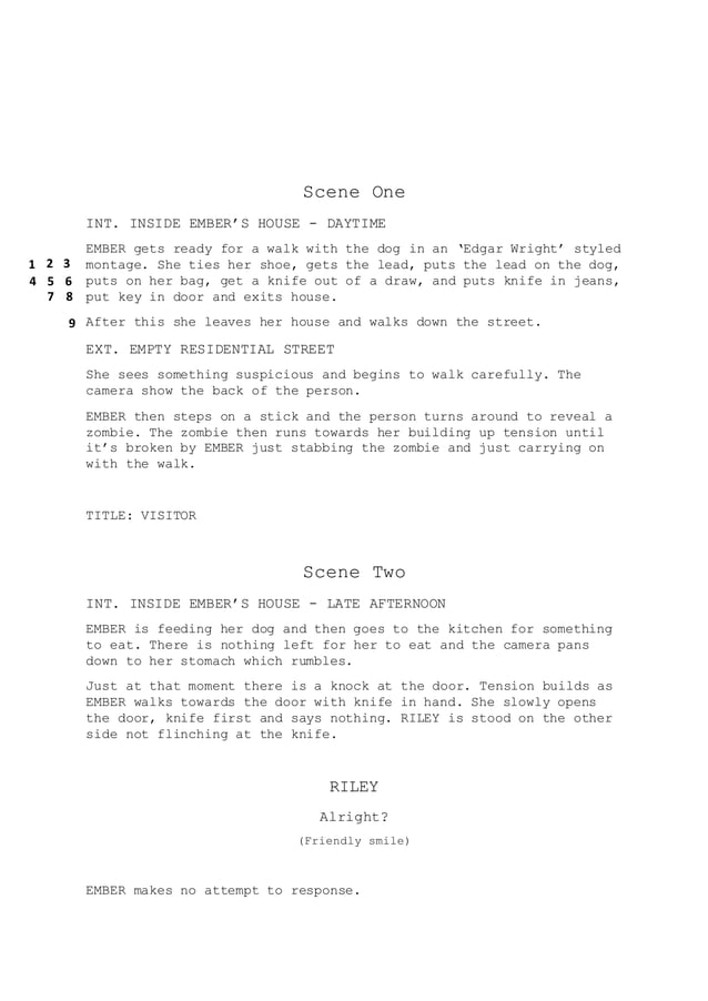 Visitor script | PDF