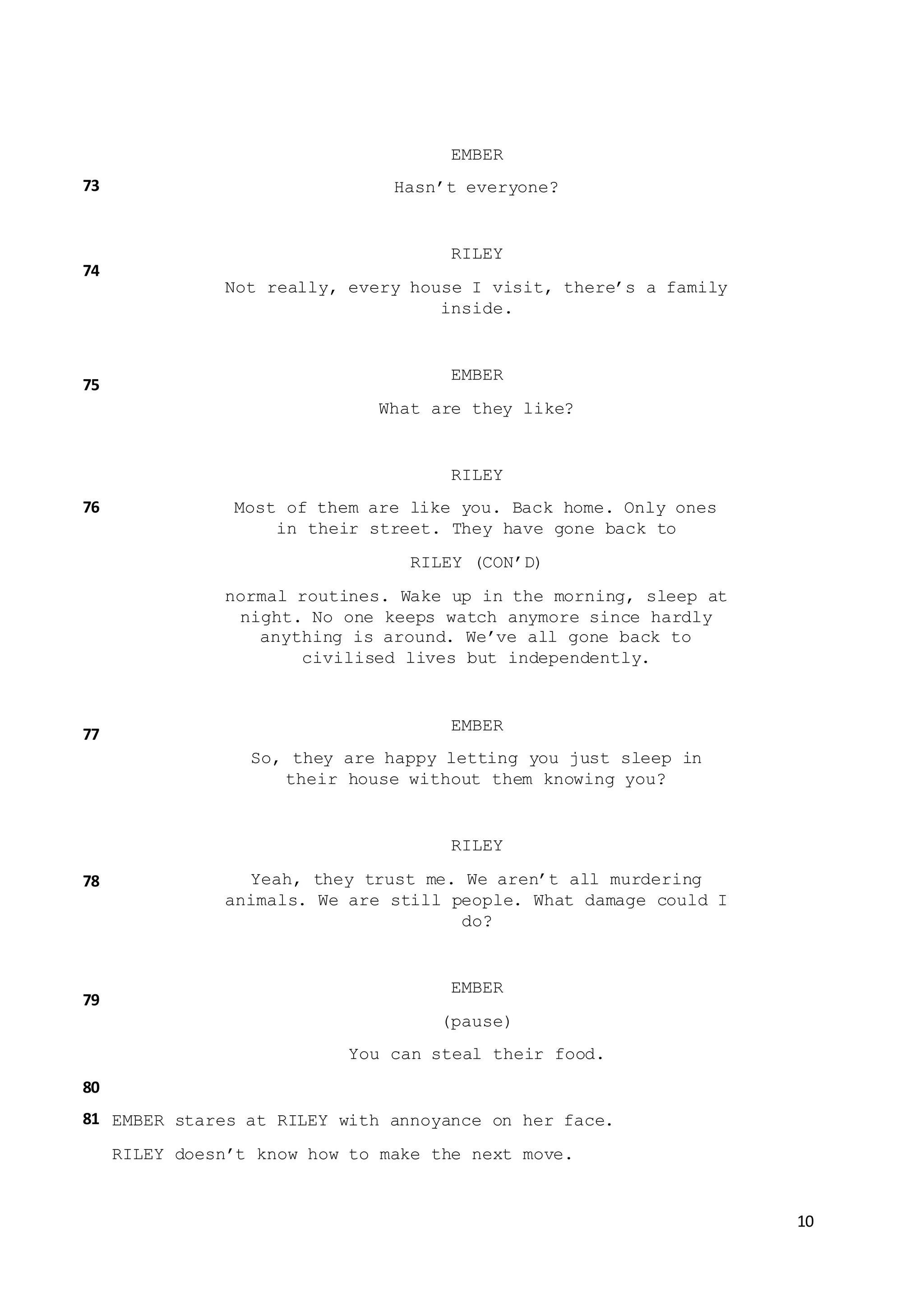 Visitor script draft 4 | PDF