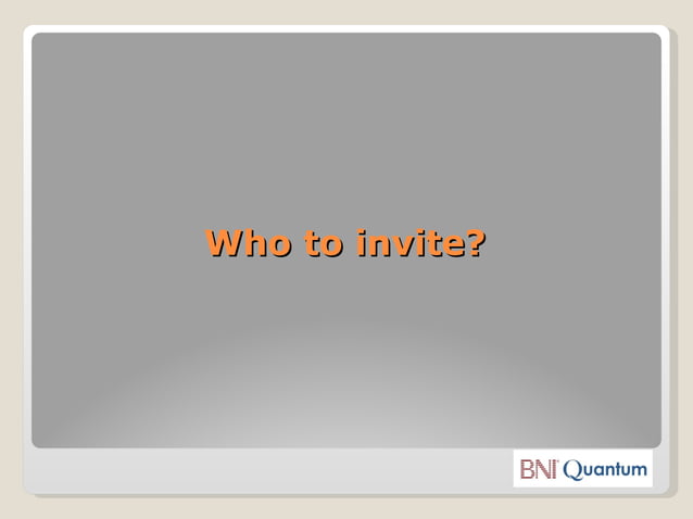 BNI Quantum Visitor Day | PPT | Business | Business and Finance