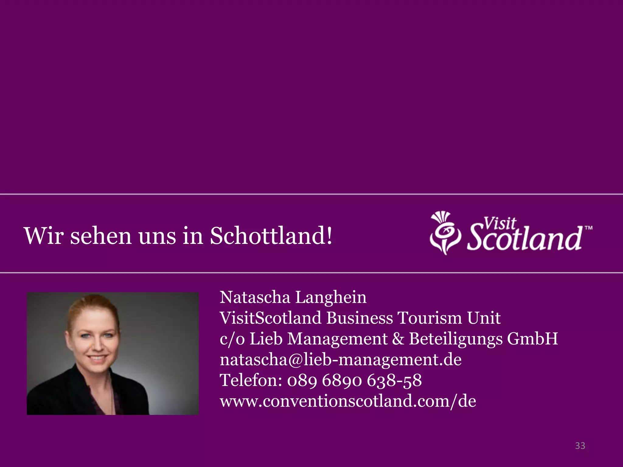 Visit Scotland presentation MICE by melody 2014 | PPT