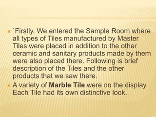 visit to master tiles.pptx