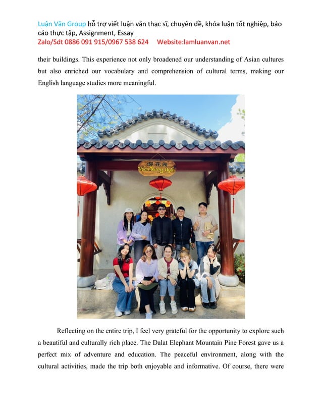 VISIT TOURIST SITE RUNG THONG NUI VOI – DA LAT | PDF