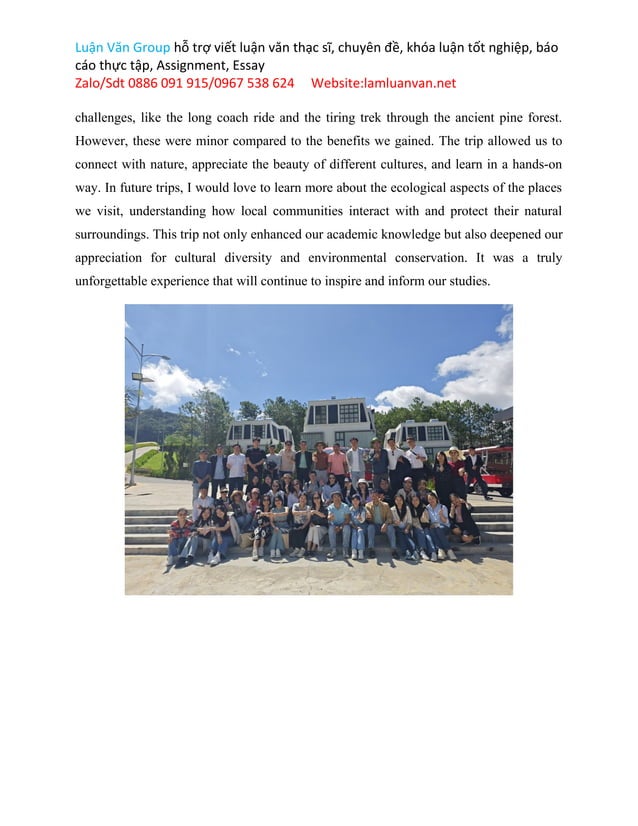 VISIT TOURIST SITE RUNG THONG NUI VOI – DA LAT | PDF