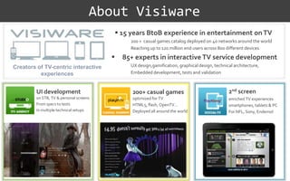 Visiware games and tv-july2013 | PPT