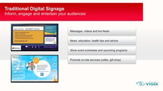 Visix digital signage in healthcare | PPTX