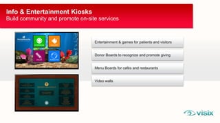 Visix digital signage in healthcare | PPTX