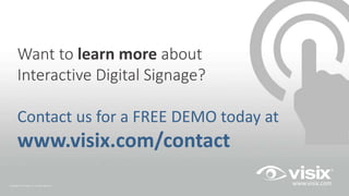 Visix top 10 things to show on touchscreens | PPTX