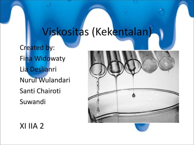 Viskositas (kekentalan) (presentation) | PPT