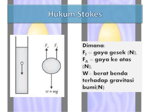 Viskositas zat cair cara stokes