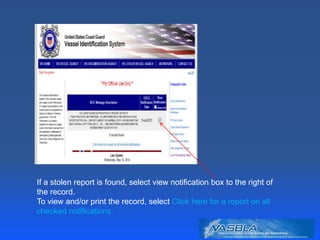 Vessel Identification System Overview | PPTX