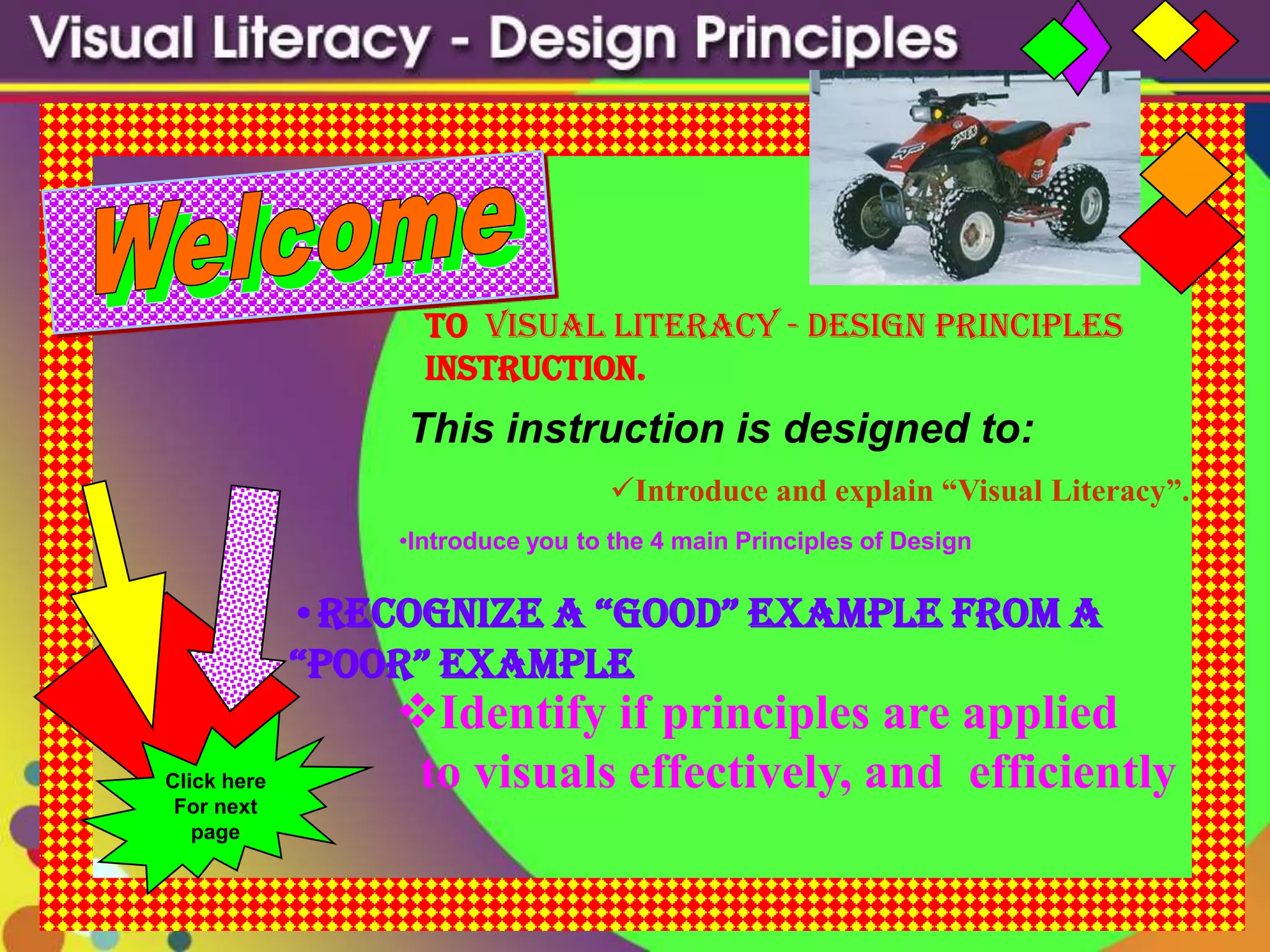 Visual Literacy - Design Principles | PPT