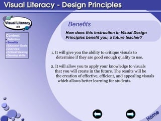 Visual Literacy - Design Principles | PPT