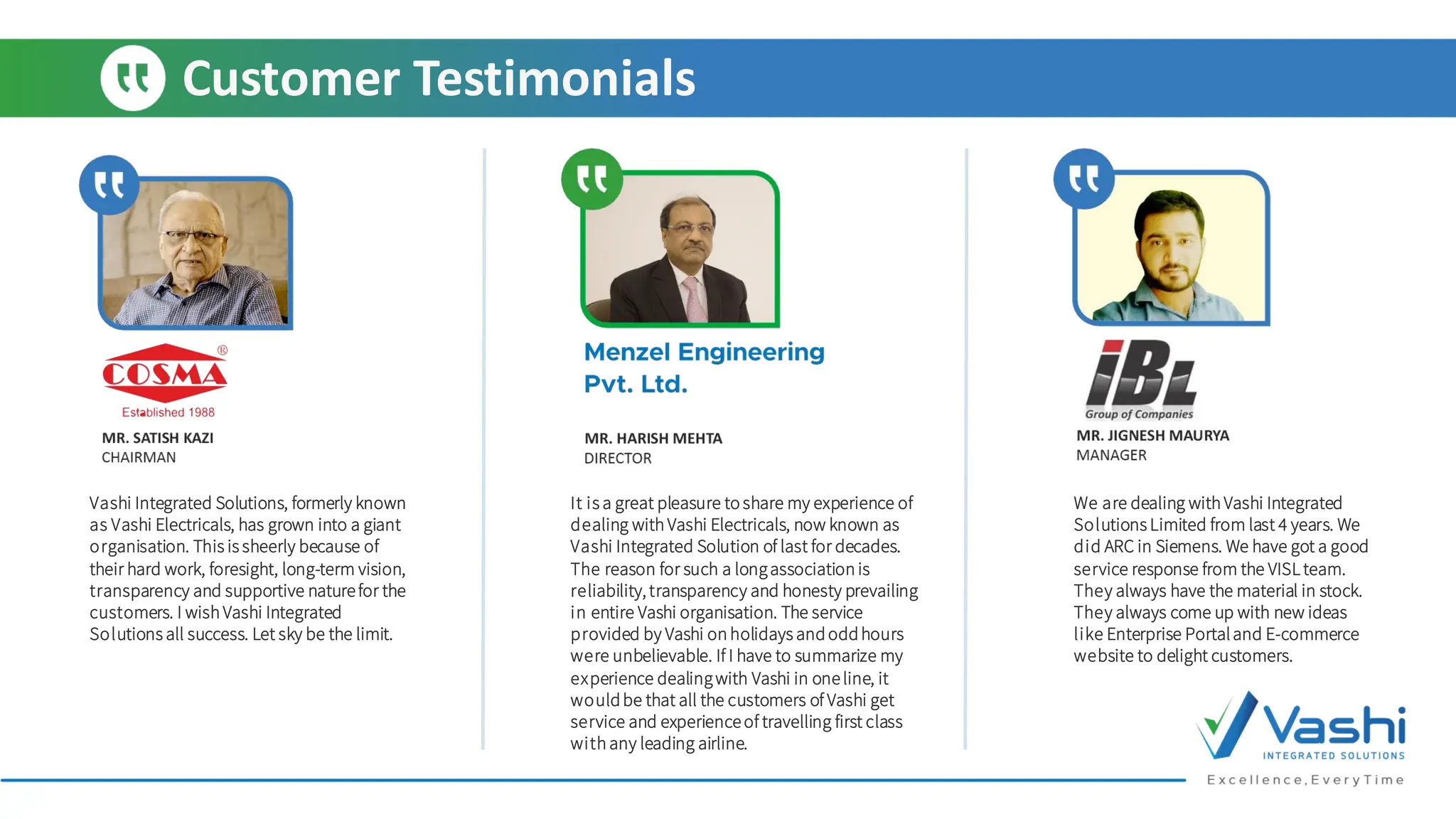 VISL New Corporate PPT 5.pdf for Vashi Integrated Solutions | PDF