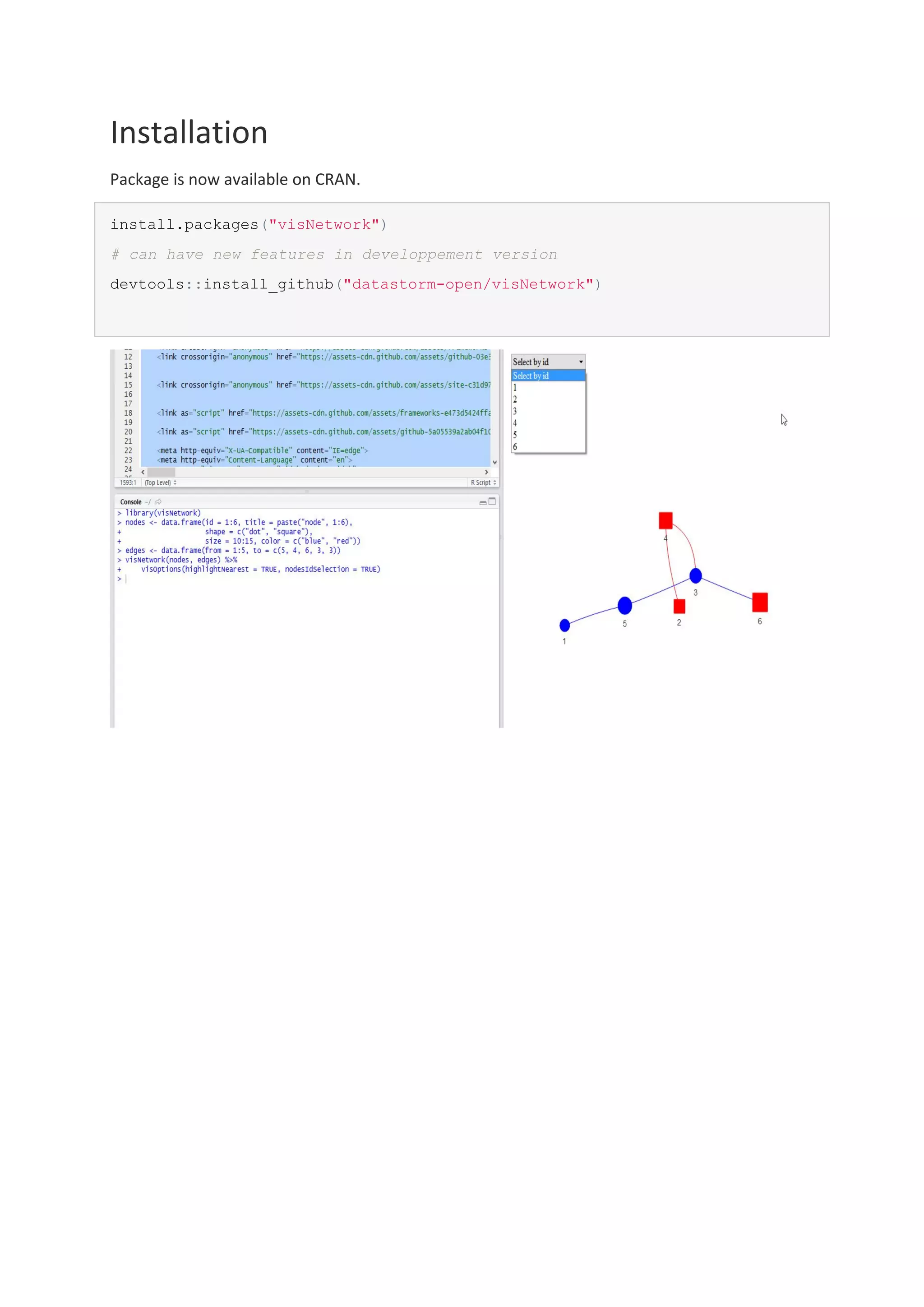 Visnetwork package in R | PDF