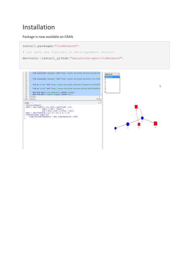 Visnetwork package in R | PDF