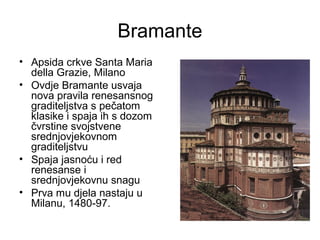 Visoka Renesansa - Bramante | PPT